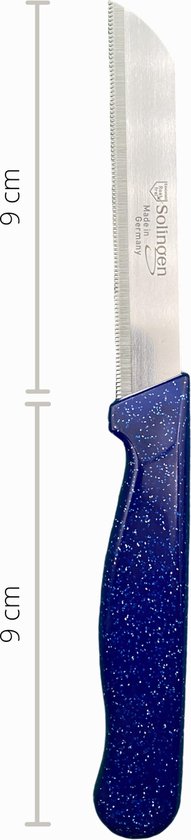 Solingen messen 6 stuks blauw glitter | bol