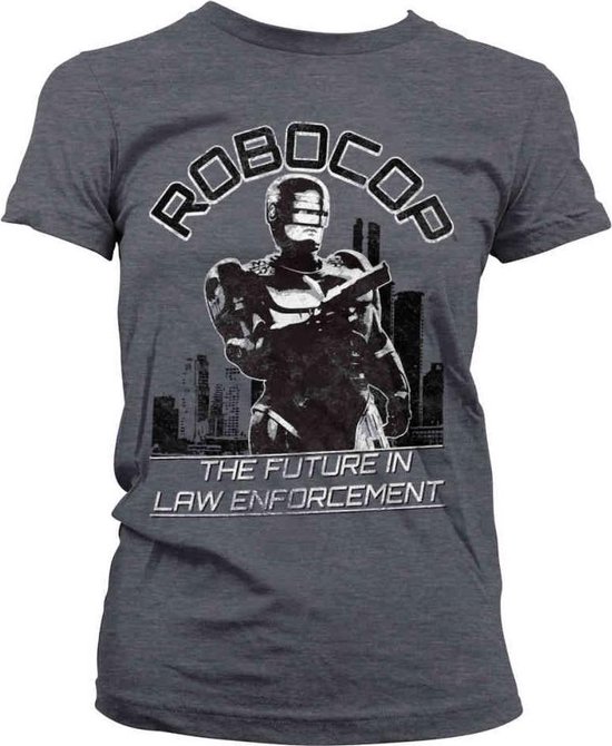 Robocop Dames Tshirt -XL- The Future In Law Enforcement Grijs | bol.com