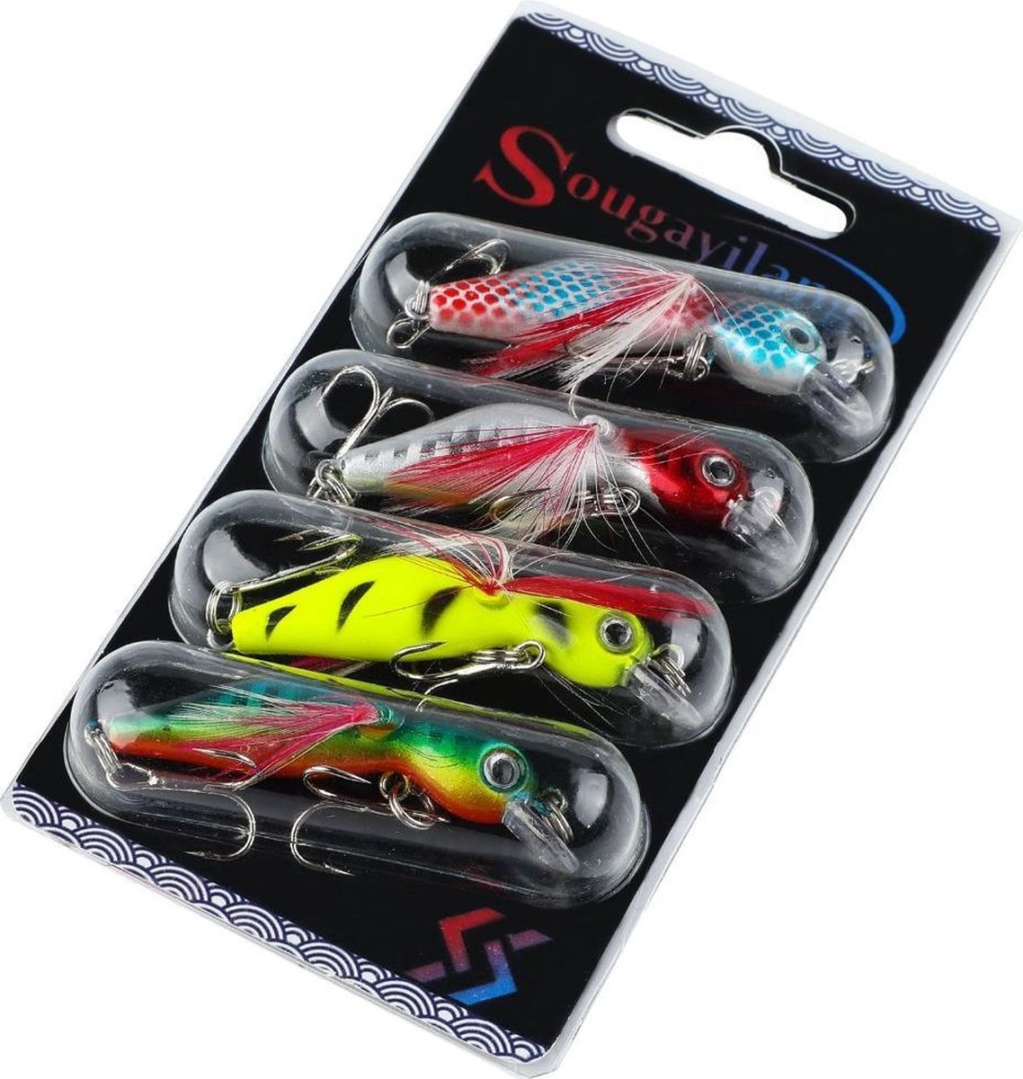 kunstaas set- pluggen - vis aas - blinkers - roofvissen - snoek - baars ...