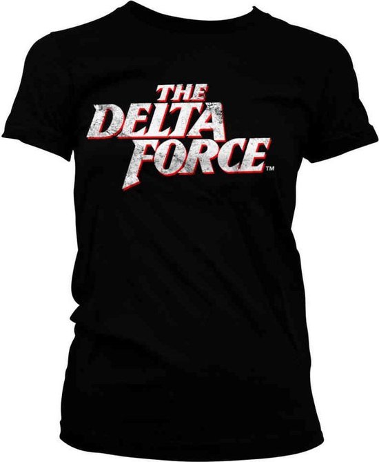 The Delta Force Dames Tshirt -S- Washed Logo Zwart | bol.com