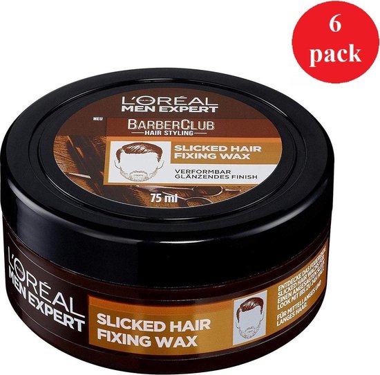6 x 75ml Loreal Men Expert Barberclub Slick Fixing Pomade | bol.com