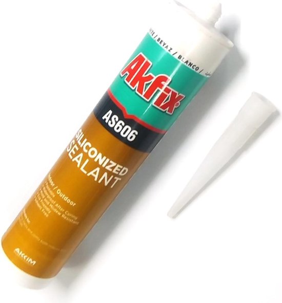 Akfix AS606 Siliconenkit 480ml - Wit | bol.com