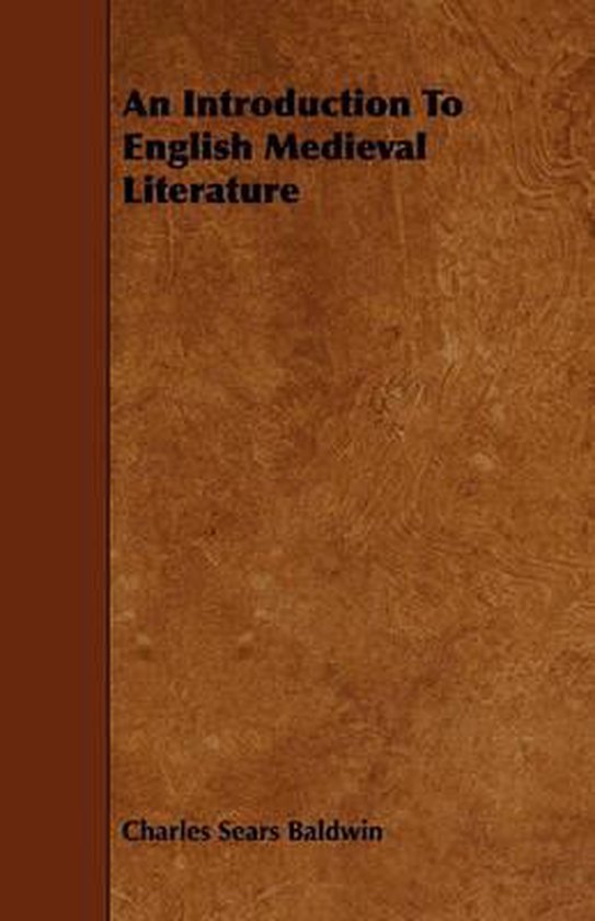 An Introduction To English Medieval Literature | 9781444690071 ...