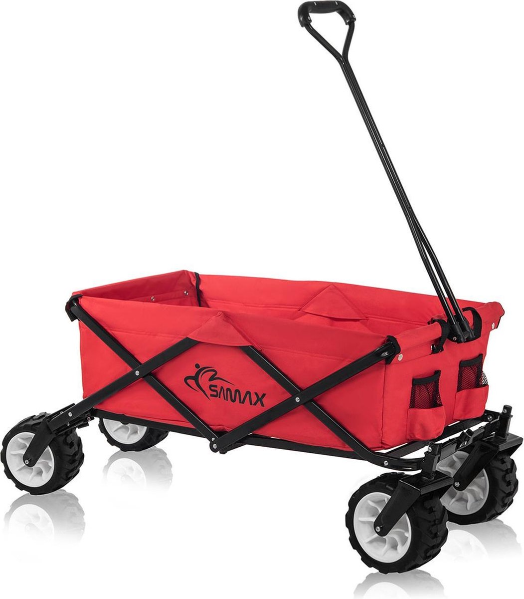 Meubilaire Bolderkar - Opvouwbare handkar offroad - Rood | bol.com