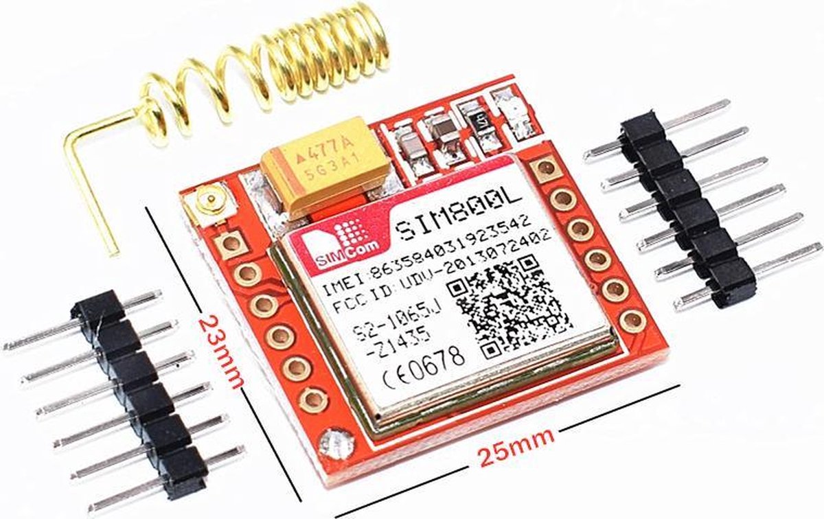 SIM800L GSM GPRS data simkaart Module voor Arduino | ESP32 | ESP8266 | Raspberry Pi |... | bol.com