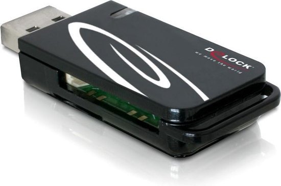 DeLOCK USB Cardreader met USB-A connector en 2 kaartsleuven - voor ...