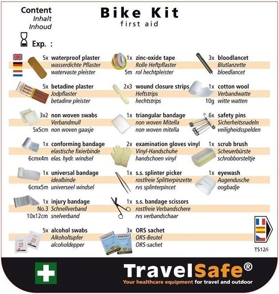 Travelsafe Bike Kit - EHBO kit | bol