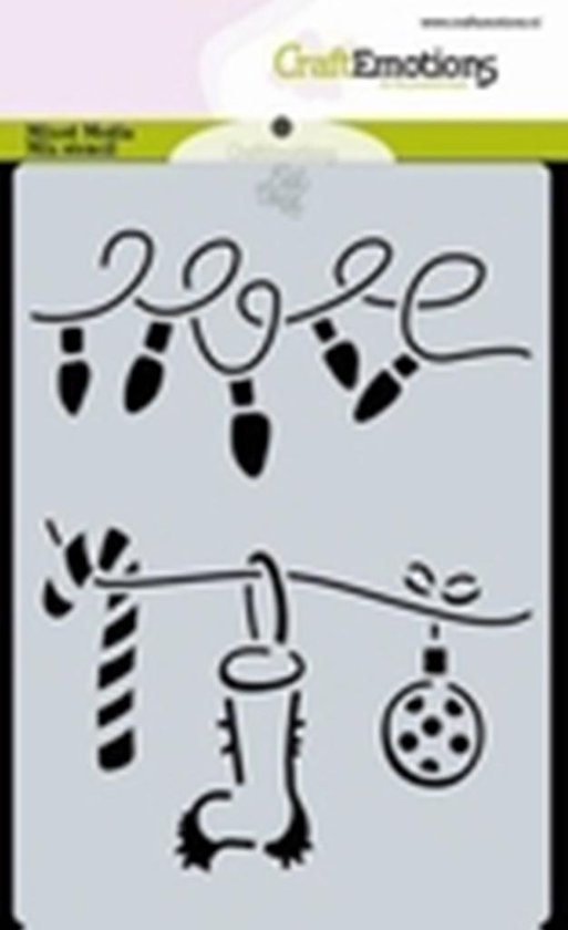 Sjabloon - Hobbysjabloon - Christmas Decorations - 10,5x15cm - A6 ...