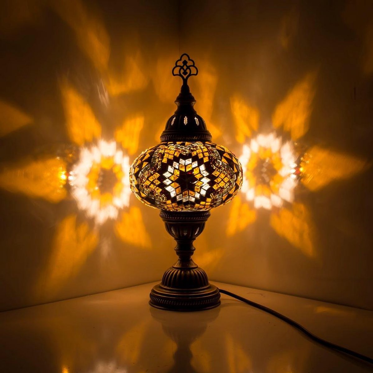 Mozaïek Lamp - Oosterse Lamp - Turkse Lamp - Tafellamp - Marokkaanse ...