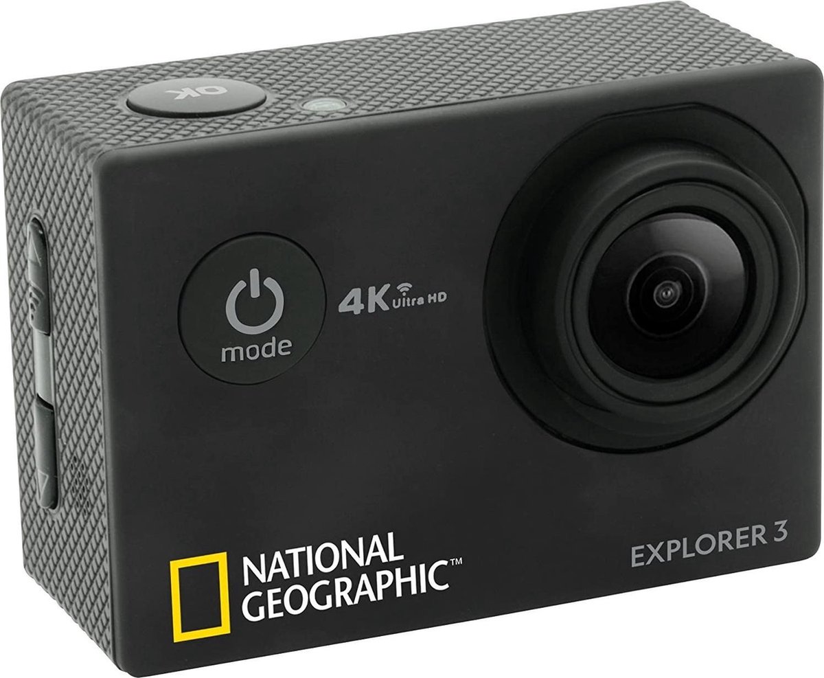 National Geographic Action-camera 4k Explorer-3 5,9 Cm Zwart | bol.com