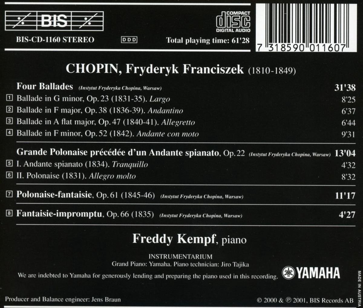 Kempf - Chopin, Freddy Kempf | CD (album) | Muziek | bol.com