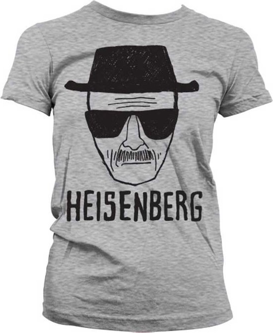 Breaking Bad Dames Tshirt Xl Heisenberg Sketch Grijs