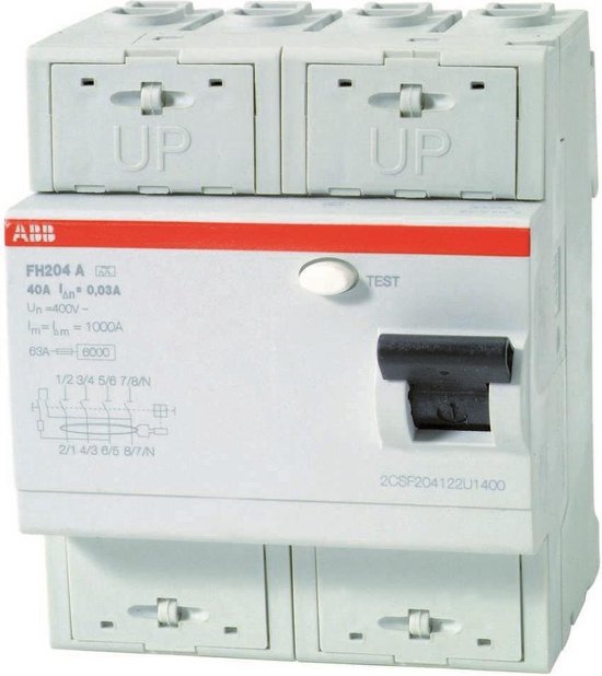 Differentieel 4p 40a 30mA - Abb FH204 A | bol.com