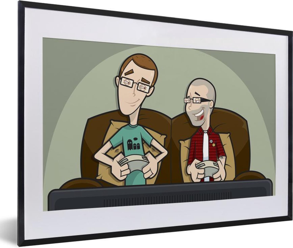 Game Poster - Gamen - Mannen - Bank - 60x40 cm | bol.com