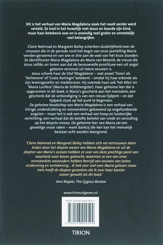 De Geheime Boodschap Van Maria Magdalena, C. Nahmad | 9789043909594 ...