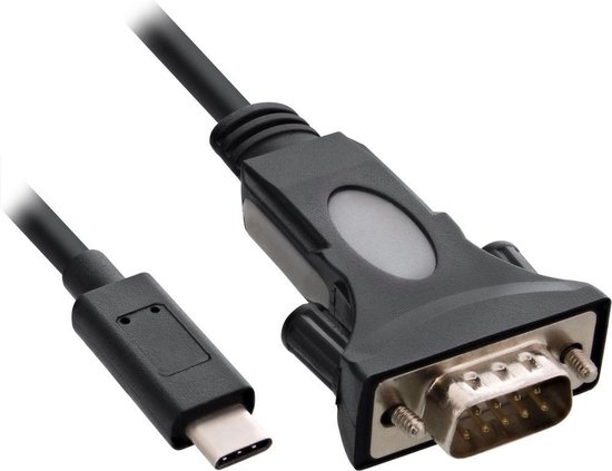 InLine USB-C (m) naar 9-pins SUB-D met schroeven (m) seriële RS232 ...