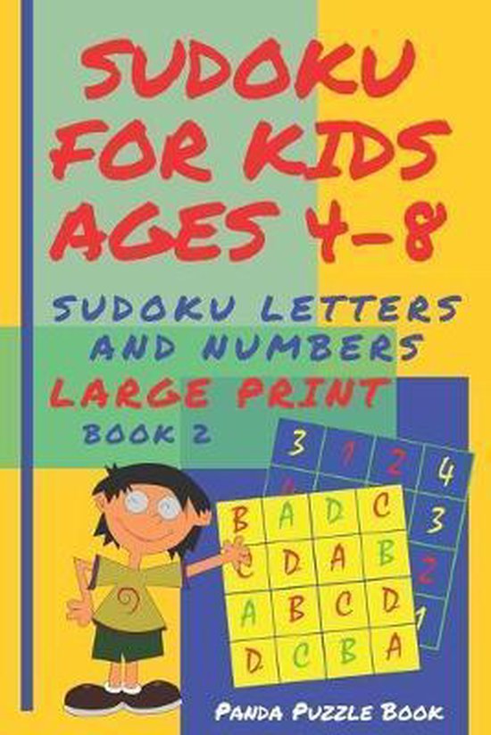 Book- Sudoku For Kids Ages 4-8 - Sudoku Letters And Numbers, Panda ...