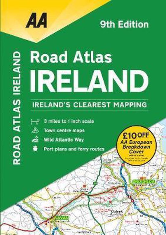 Road Atlas Ireland, AA Publishing | 9780749582302 | Boeken | bol.com
