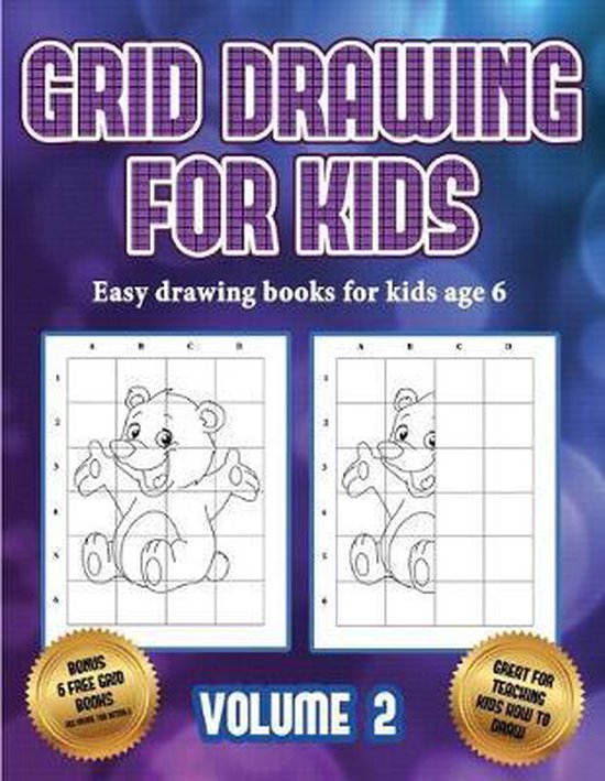 Easy drawing books for kids age 6 (Grid drawing for kids - Volume 2 ...