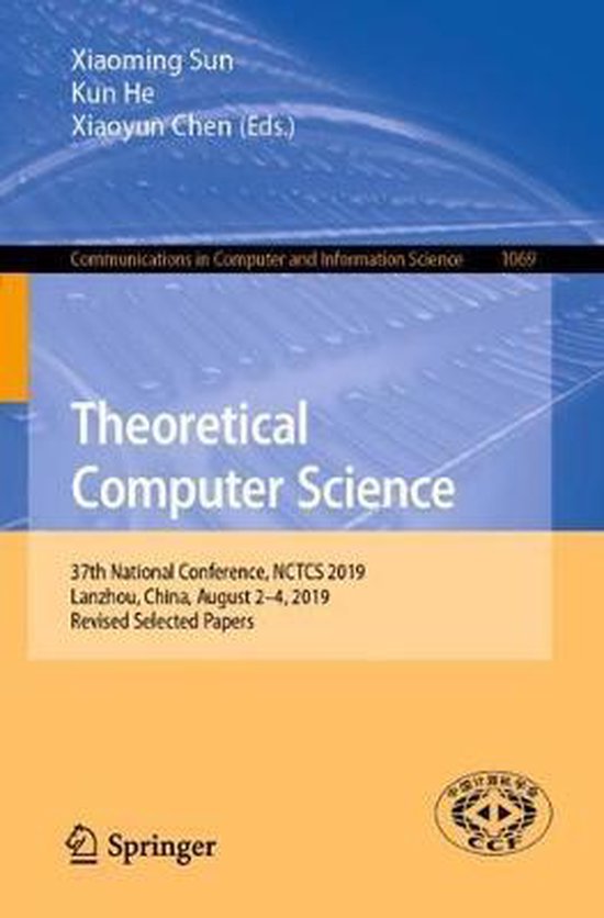 Theoretical Computer Science | 9789811501043 | Boeken | bol.com