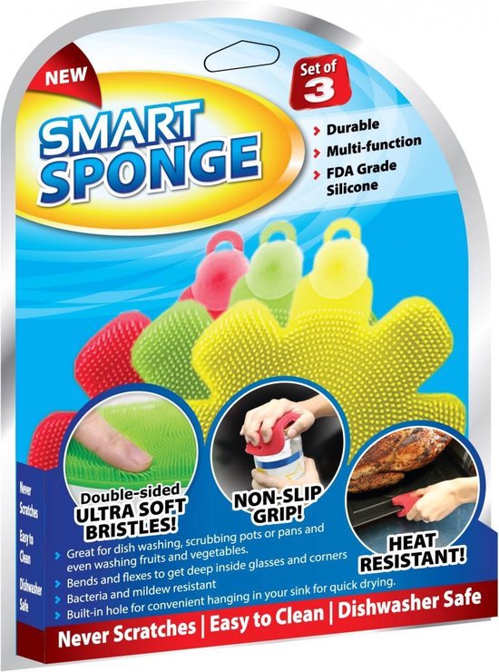 Smart Sponge - Siliconen Schuurspons | bol.com