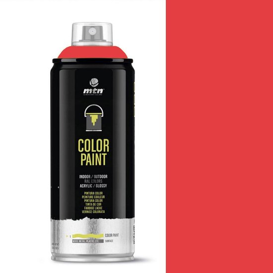 MTN PRO Color Paint – RAL-3020 Traffic Red Spuitverf – 400ml | bol