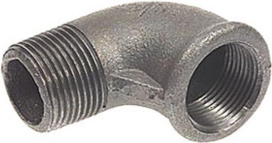 Nefit Ind Nr92 knie 90° met binnen en buitendraad 3/4 zwart | bol.com