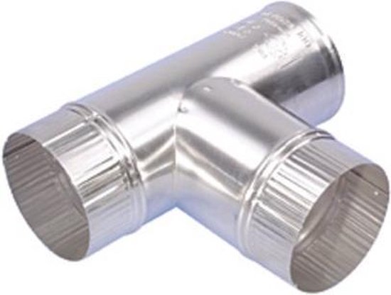 Burgerhout Aluminium T stuk 90 graden NEN 7203 90mm | bol.com
