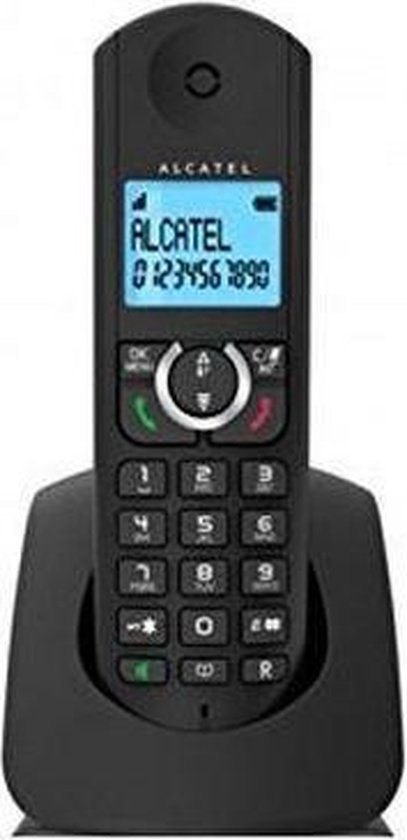 Alcatel F380-S - Single DECT telefoon - Nummerherkenning - Zwart | bol