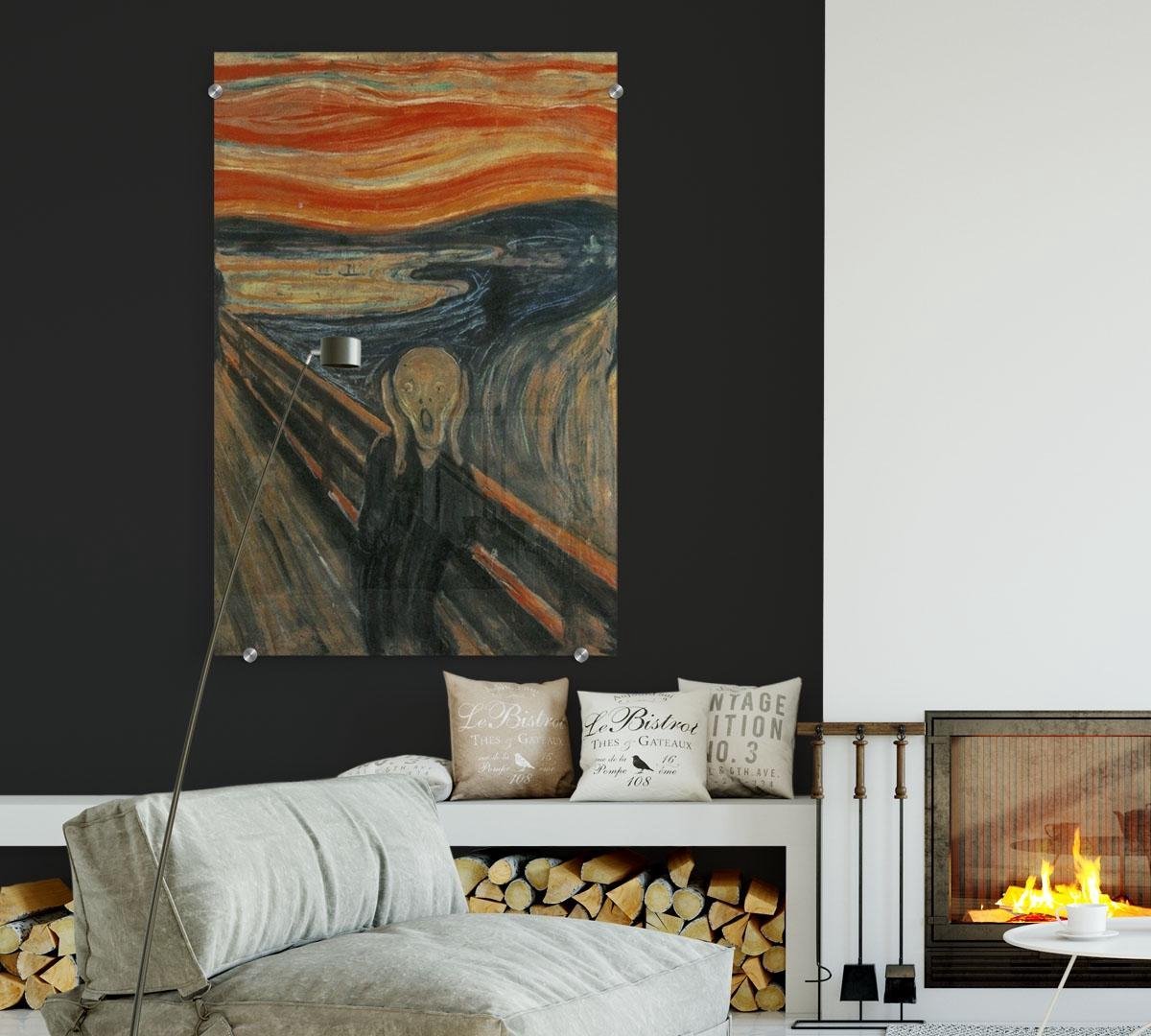 De Schreeuw, Edvard Munch - Foto op Plexiglas - 60 x 90 cm | bol.com