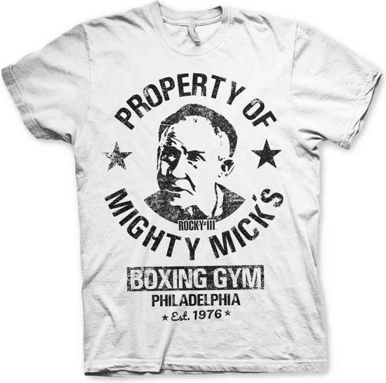 Rocky Heren Tshirt -XL- Mighty Mick's Gym Wit | bol