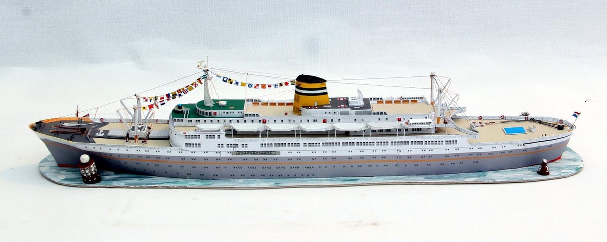 Statendam IV, bouwplaat/ schaalmodel in karton, schaal 1/350 | bol