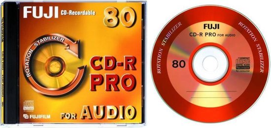 Fujifilm CD-R PRO voor AUDIO 80min 700MB 1 stuk in jewelcase | bol