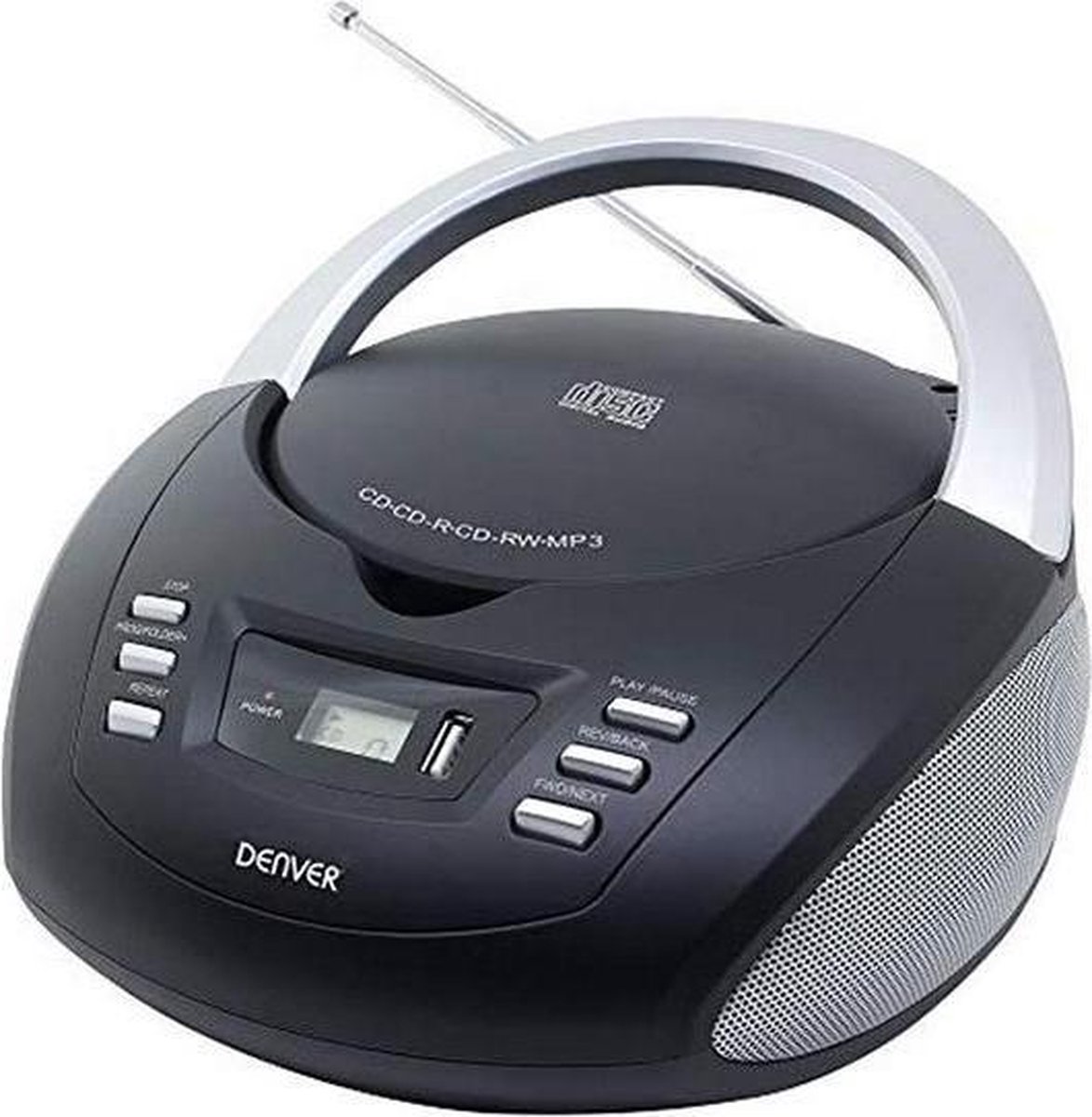 Denver TCU-211 - Boombox avec radio, CD et USB - Rouge | bol.com