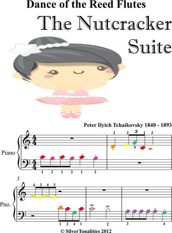 Dance of the Reed Flutes the Nutcracker Suite Beginner Piano Sheet ...