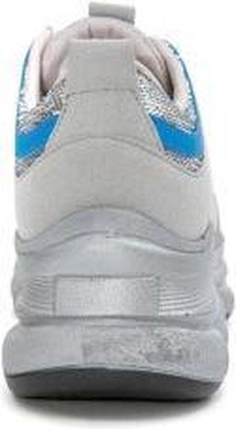 Ewoll Star Walker Dames Sport Sneaker met hoge zool - Grijs - Maat 39 ...