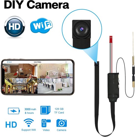 Mrs. Jones Stealth-X Spy Camera Mini 4K/1080P HD WiFi Camera- Verborgen ...