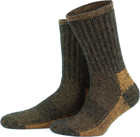 Fargo Full Terry Alpaca Socks Anthracite/Orange 35-38 | bol