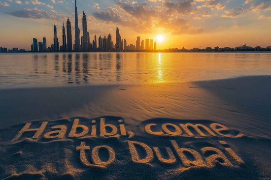 Habibi come to Dubai Poster | Tekst Poster | Quote Poster | Habibi ...