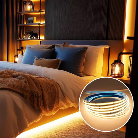 Set Of 3 x 1 Meter Self Adhesive LED Strip Light with Warm White Body ...