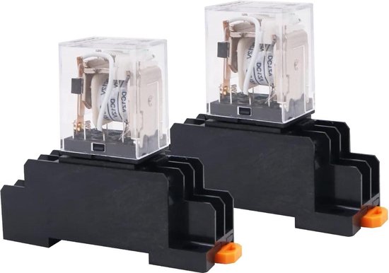 Mini DC12V Relay Electromagnetic Switch 8Pin Relay DPDT Relay 2NO - 2NC ...