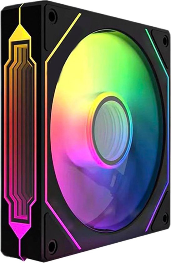 RGB-ventilator 120 mm zwart pc-behuizing - ARGB-ventilator 5 V 3-pins ...