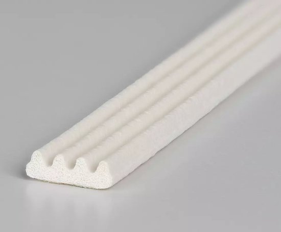 Ellen tochtband - K-profiel - 9 x 3 mm - 30 mtr - wit | bol