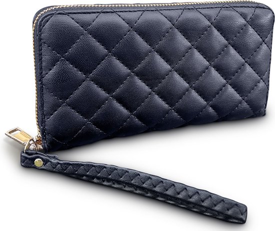 Portemonnee Dames - Grote Dames Portemonnee - Rits Portemonnee - Clutch ...
