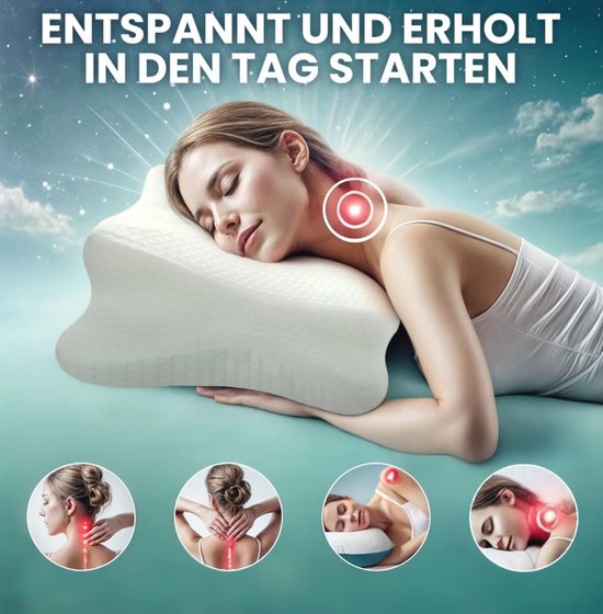 Verstelbaar Orthopedisch Hoofdkussen van Traagschuim – Ergonomisch Slaapkussen voor... | bol