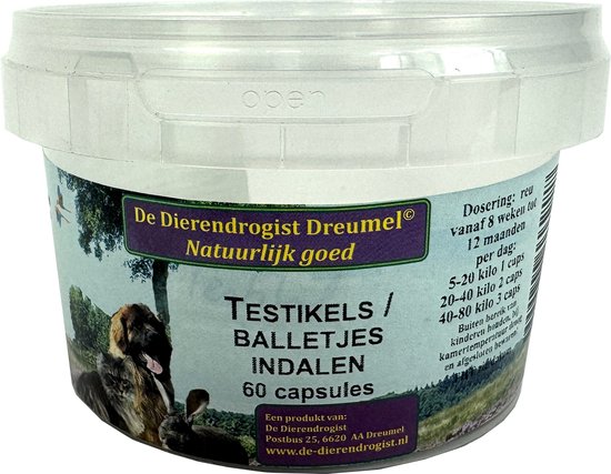 60 st Dierendrogist testikels indalen capsules | bol
