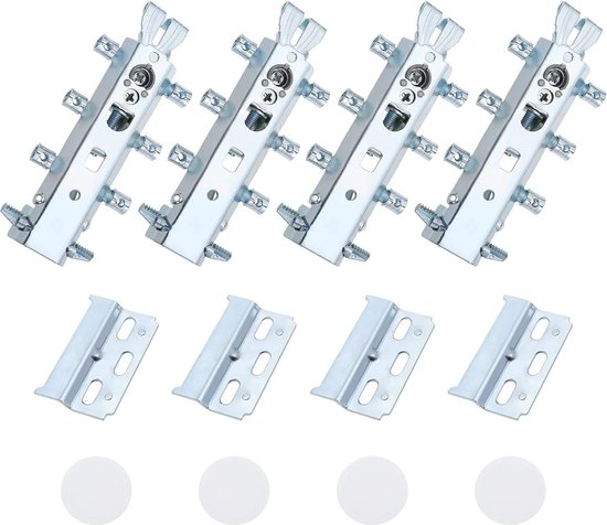 Kast Opknoping Beugels - Set van 4 met Wandplaat Cover Cap Washing ...