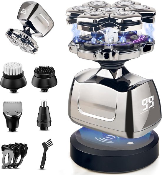 Lexium Skull Shaver - Scheerapparaat Mannen – Trimmer - Tondeuse - Hoofd Kaal Scheren | bol