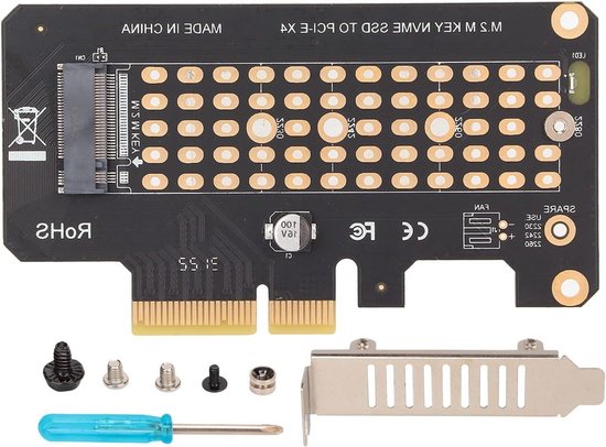 NVMe M.2 Naar PCIE3.0 Riser Card 32Gbps M Key Harde Schijf Adapter ...