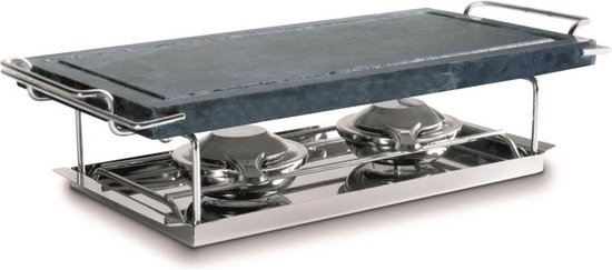 Ibilli steengrill - 37 x 18 cm - 2 branders | bol